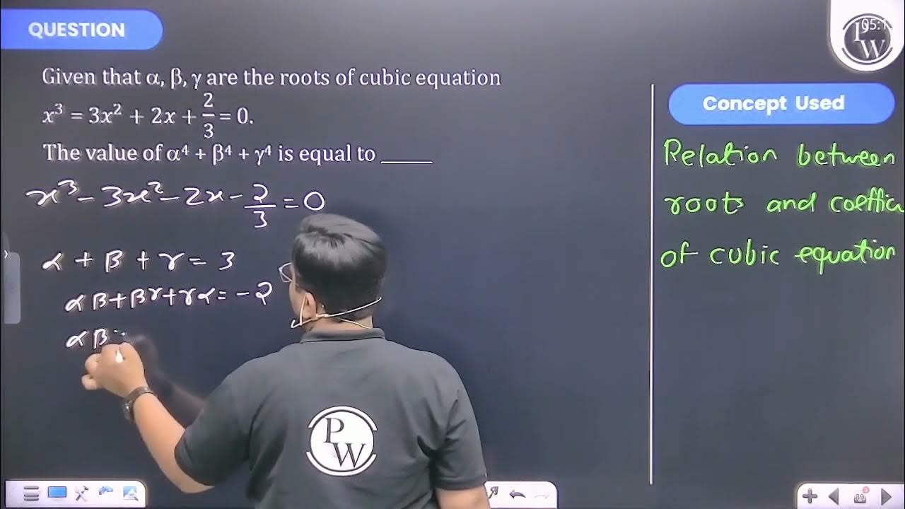 Given that \(\alpha, \beta, \gamma\) are the roots of cubic equation\[x ...