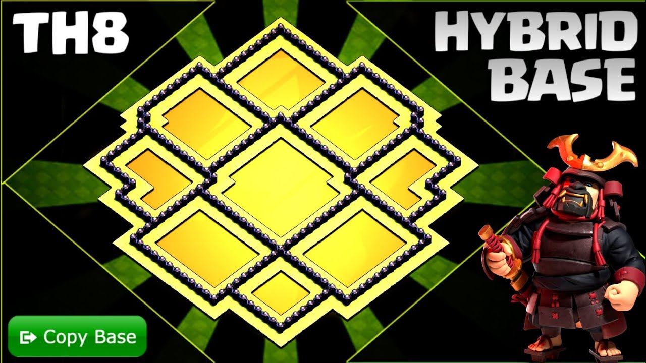 Best TH8 Best Layout : Strong Defense and Resource Protection! TH8 Base ...