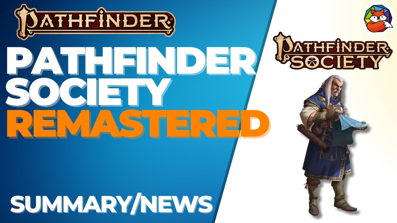 Pathfinder Society Remastered: Pathfinder 2E Character and PFS ...