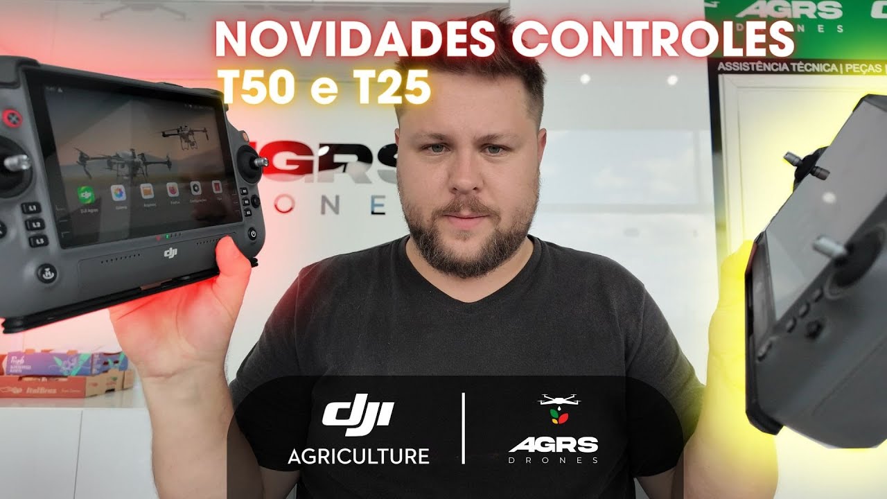 DJI T50 e T25 - NOVIDADES do CONTROLE dos NOVOS DRONES DJI AGRICULTURE ...