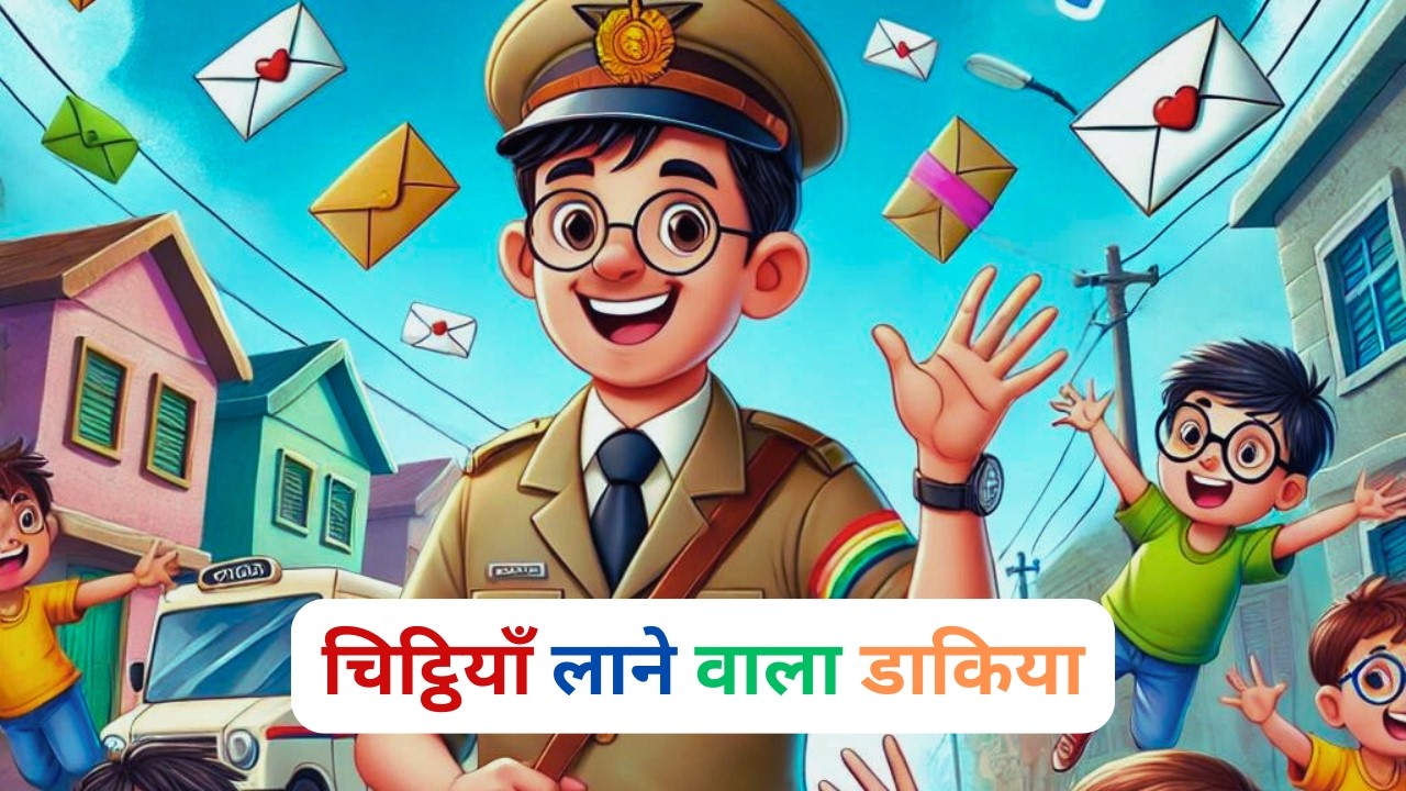 Dekho Ek Dakiya Aaya | डाकिया अंकल आए हैं | Hindi Rhymes For Kids ...