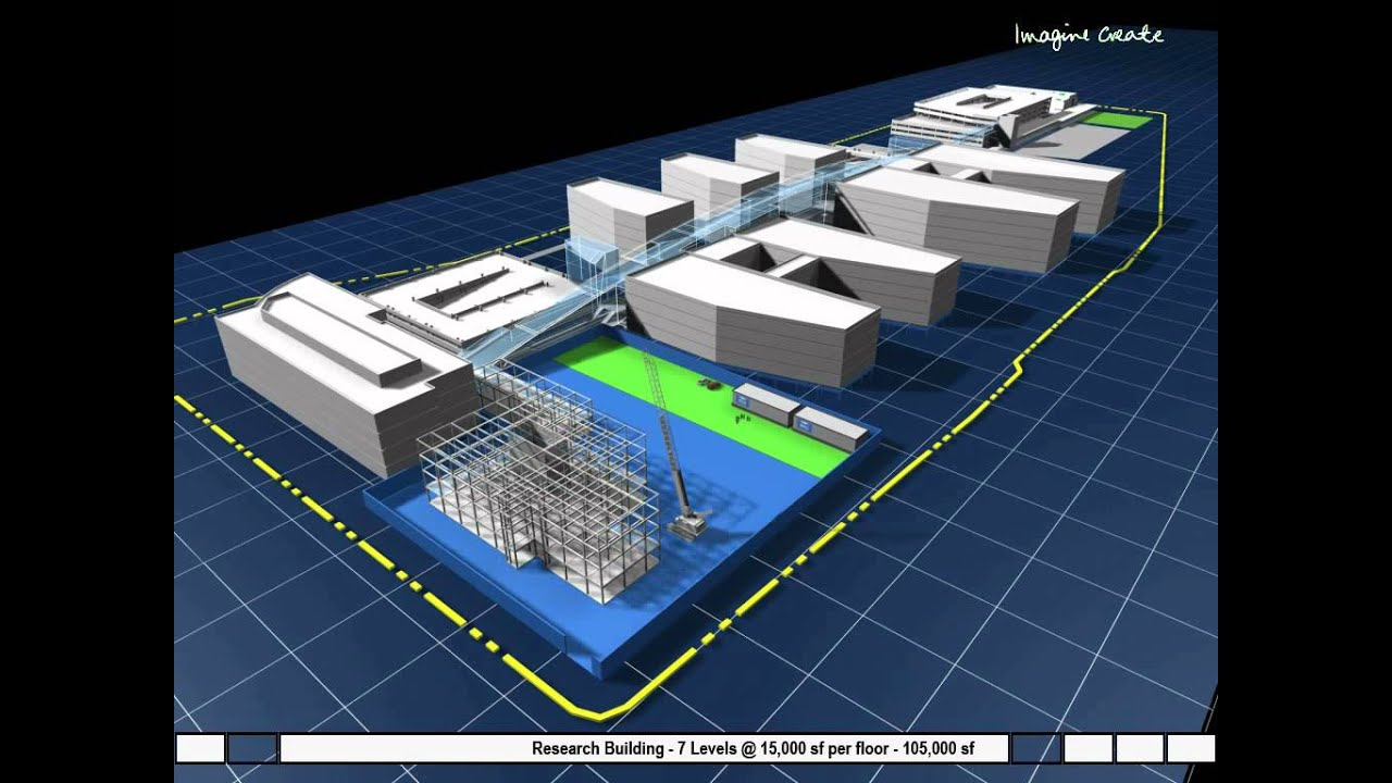 3D Animation of Construction Logistics - VA Medical Center - YouTube