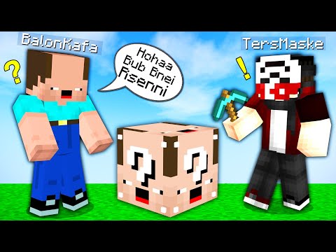 BALON KAFA ŞANS BLOKLARI VS TERS MASKE ! - Minecraft