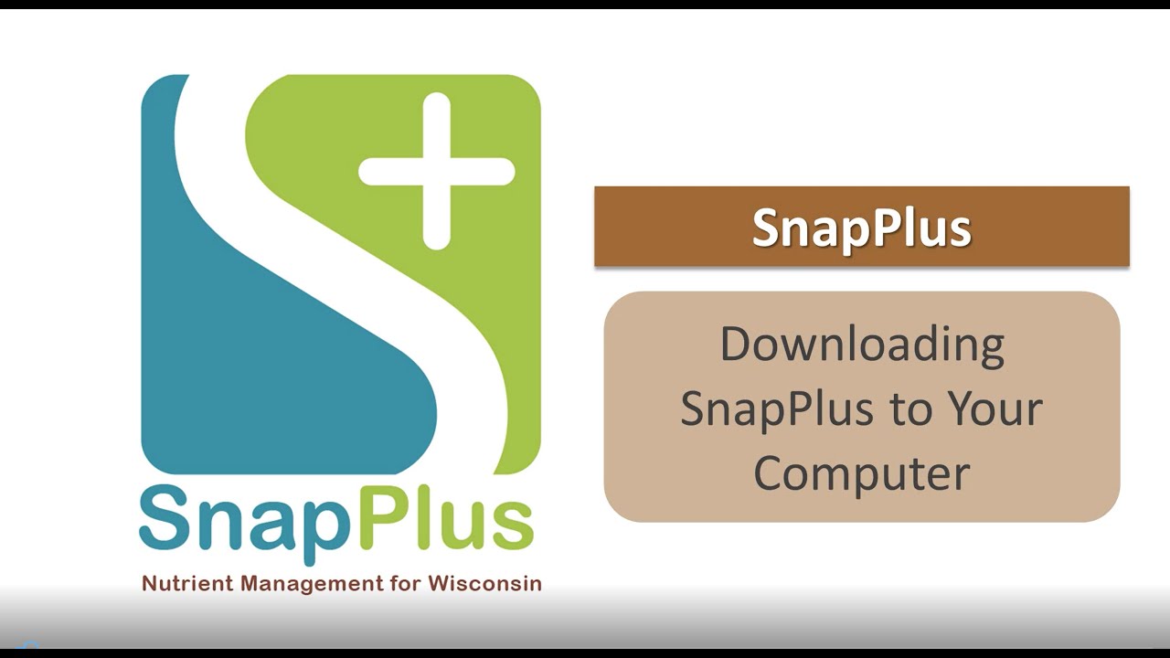 SnapPlus: Downloading and Installing the Program - YouTube