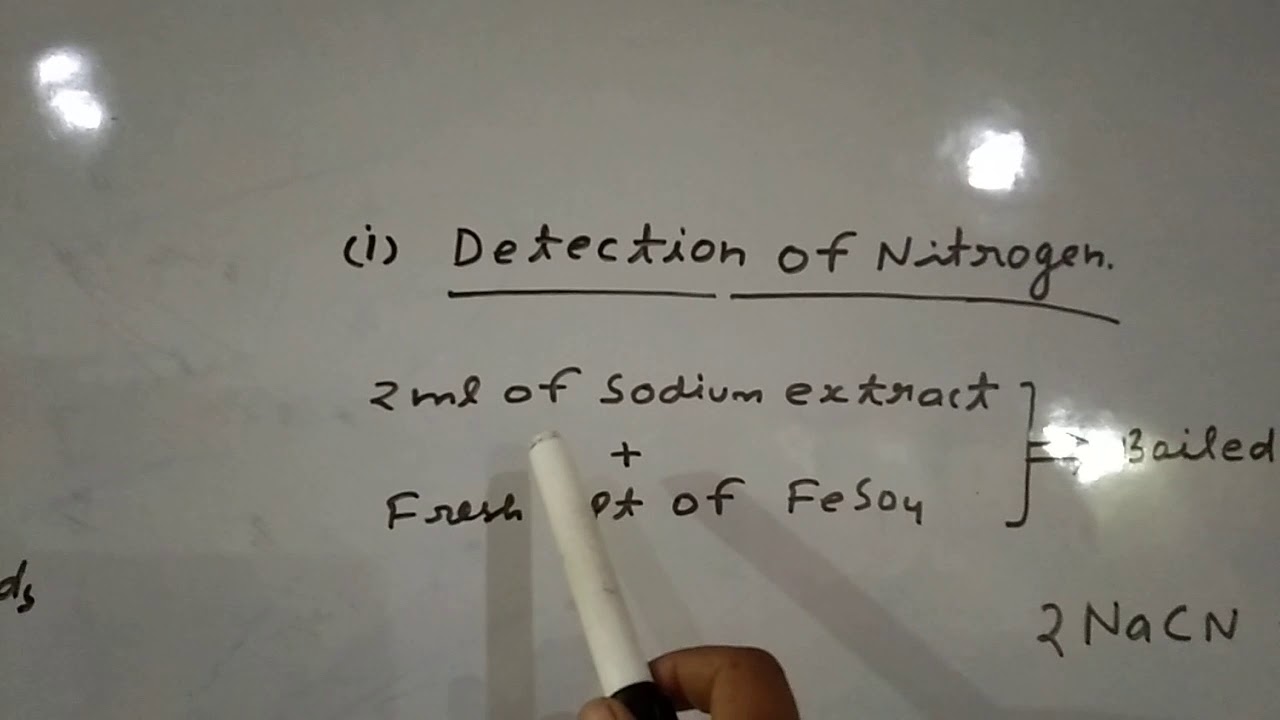 Lassaigne Test : Estimation of N, S and Halogen in Org.Com - YouTube