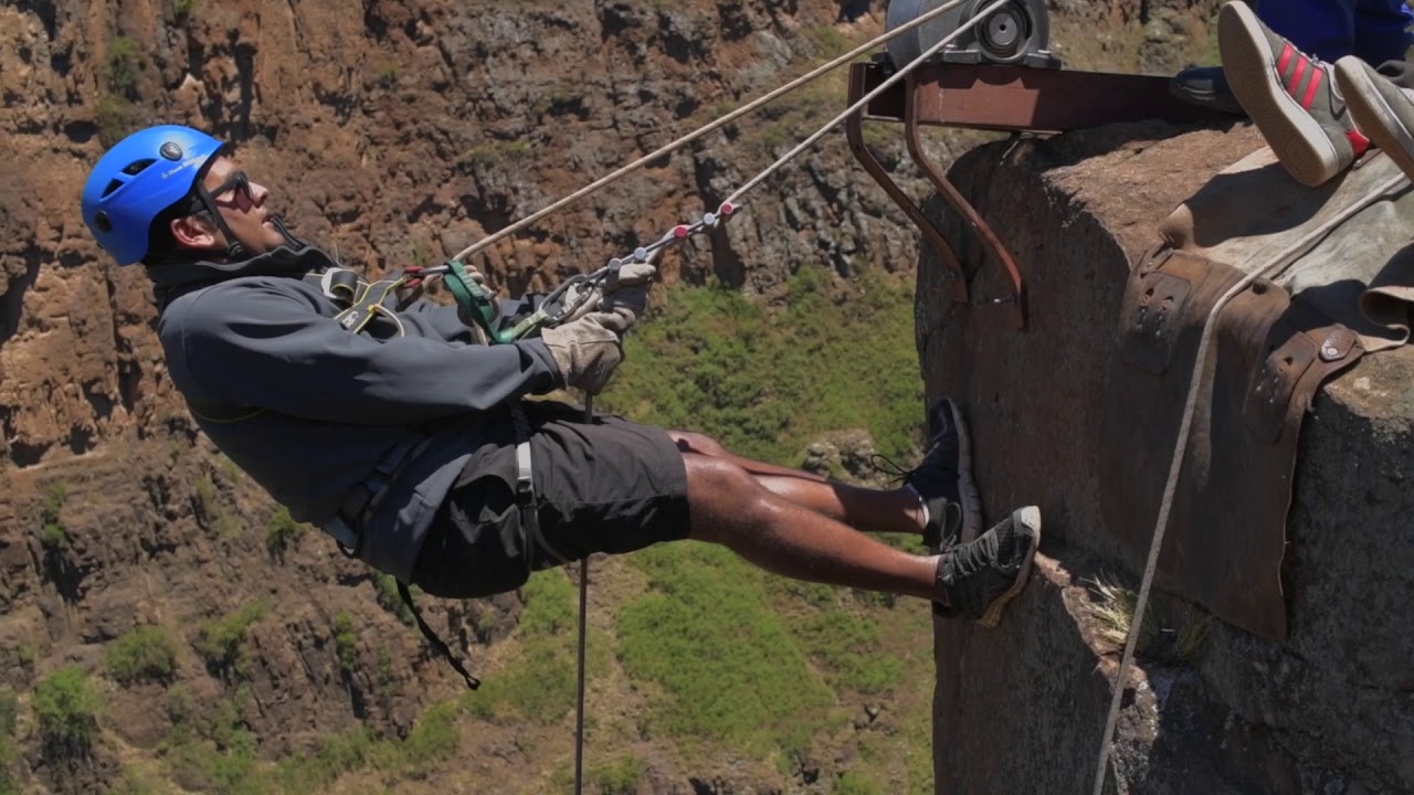 Abseiling at Semonkong Lodge - YouTube