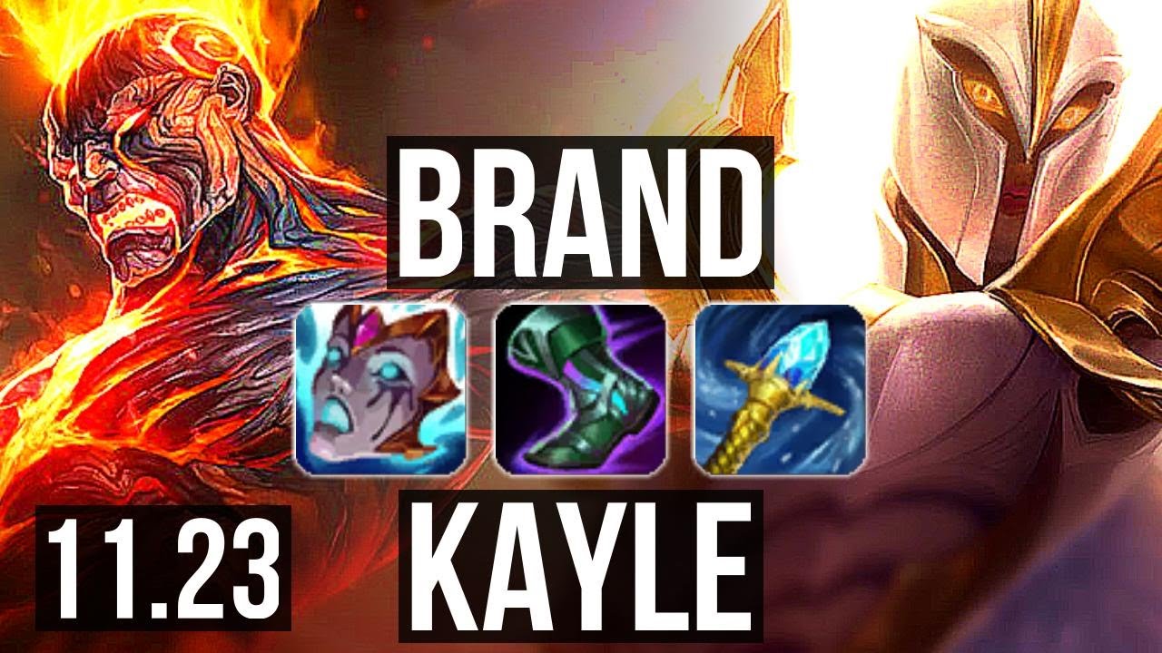 BRAND vs KAYLE (MID) | 4/1/10, 1.0M mastery | EUW Diamond | 11.23 - YouTube