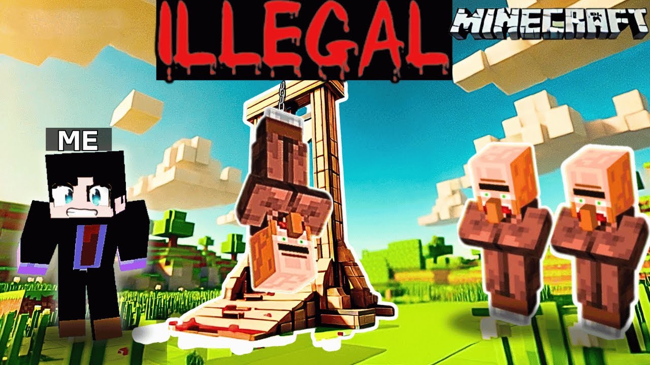 I Tortured Villagers in Most ILLEGAL WAYS in Minecraft! - YouTube