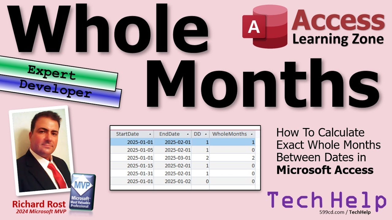 How To Calculate Exact Whole Months Between Dates in Microsoft Access ...