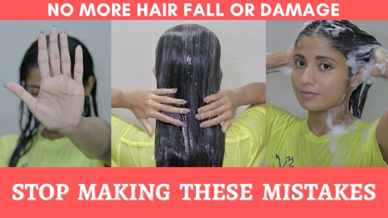 How to wash hair properly | No more hair fall or damage |Get perfect ...