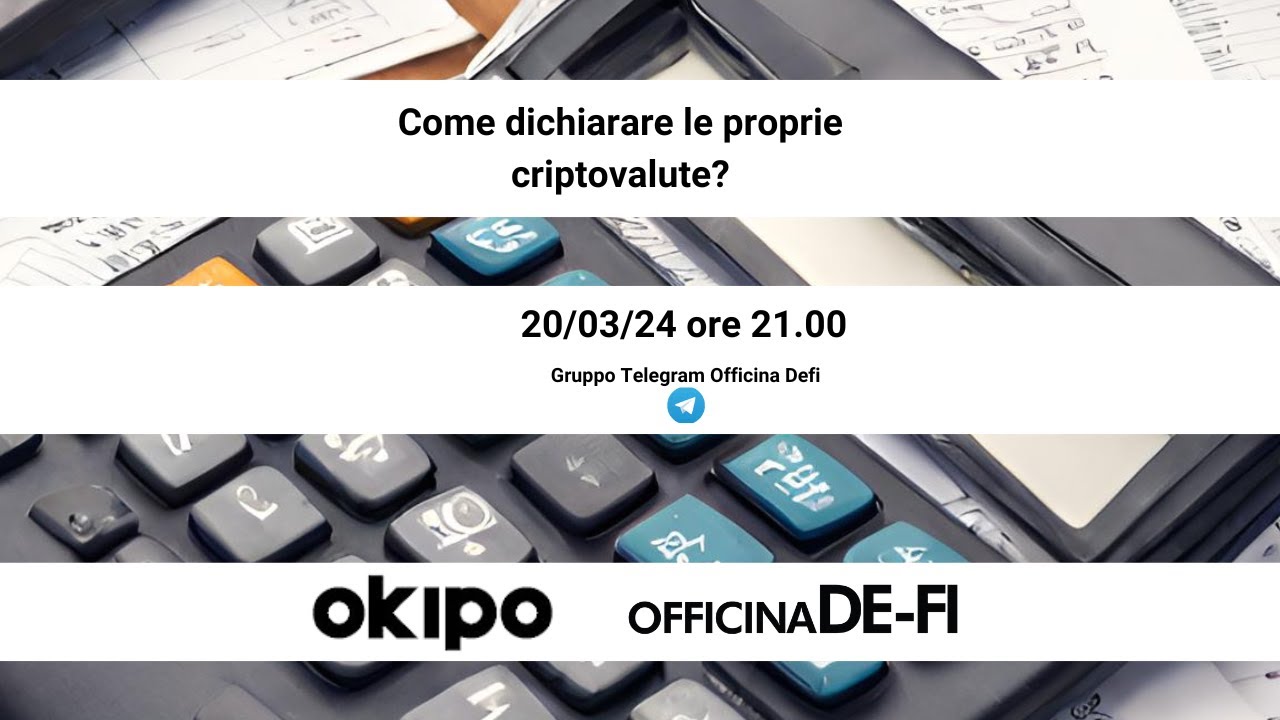La compliance fiscale delle cripto - Live con Okipo - YouTube