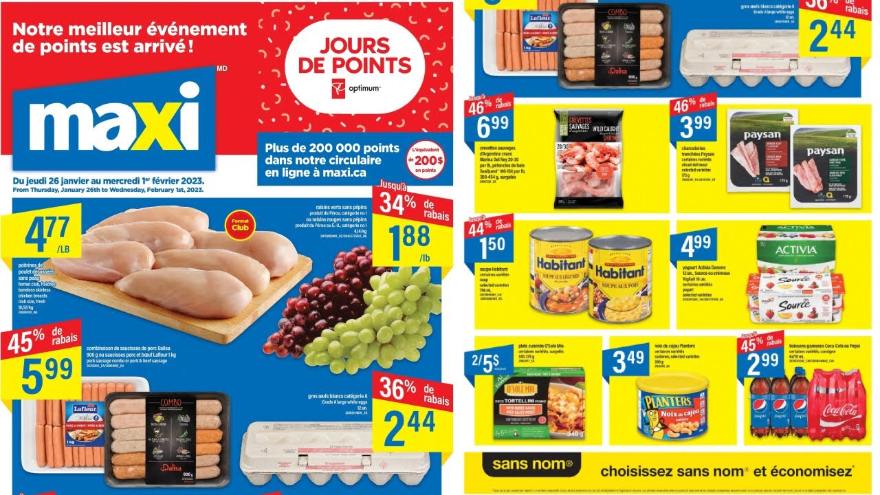 Circulaire Maxi Québec 🇨🇦 | 26 Janvier - 01 February - YouTube
