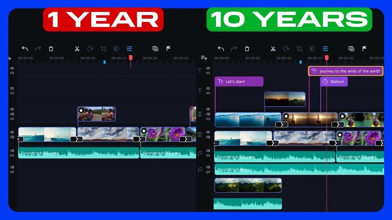 10 years of video editing in 10 minutes... - YouTube