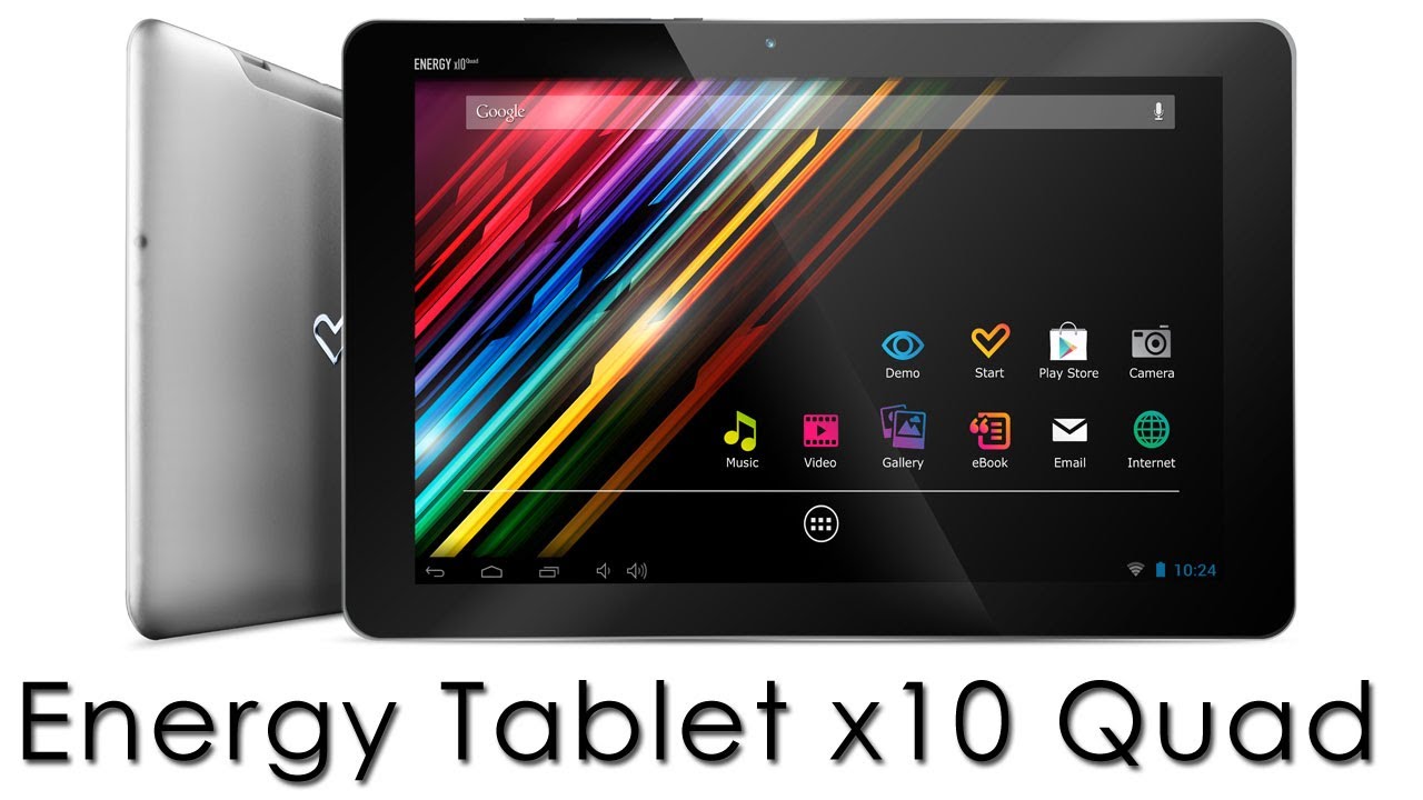 Energy Sistem Energy Tablet x10 Quad Review - YouTube
