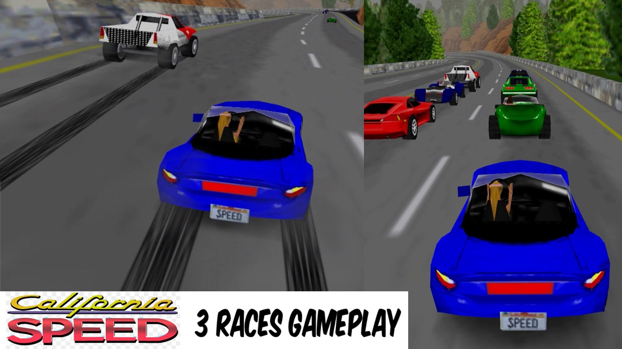 California Speed ( N64 ) 3 Races Gameplay HD - YouTube