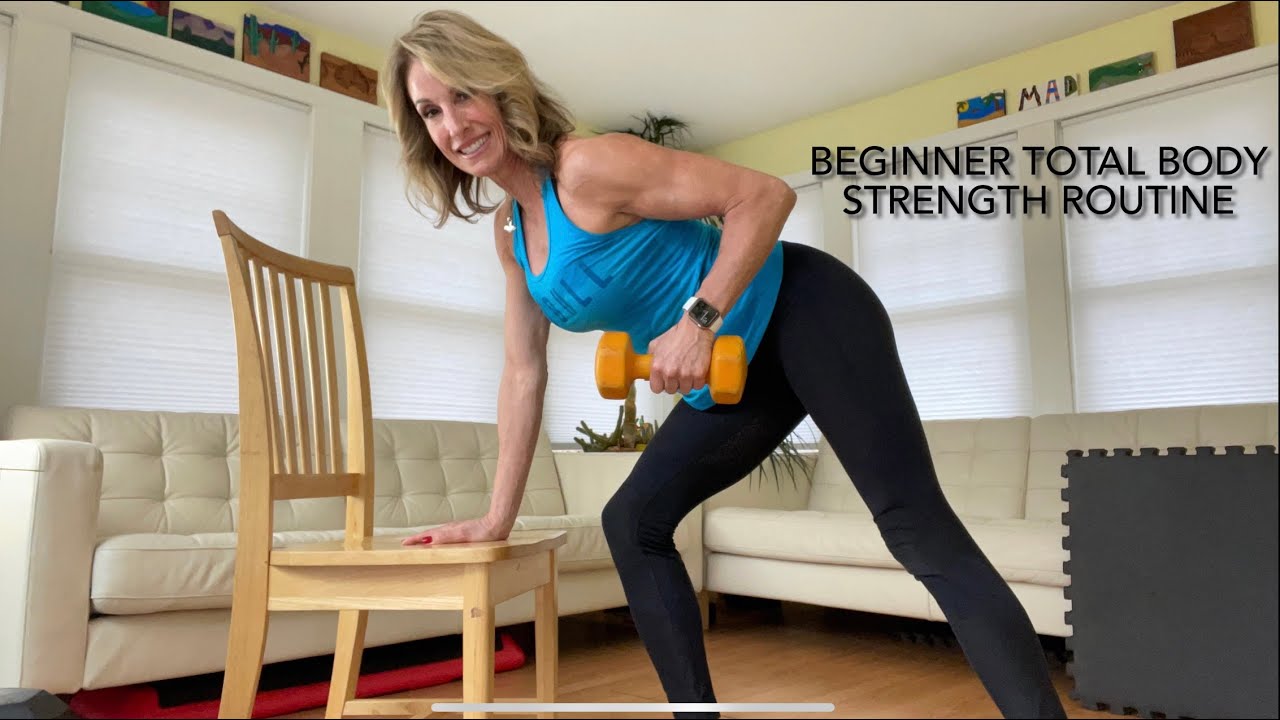 Beginner Total Body Strength Routine - YouTube