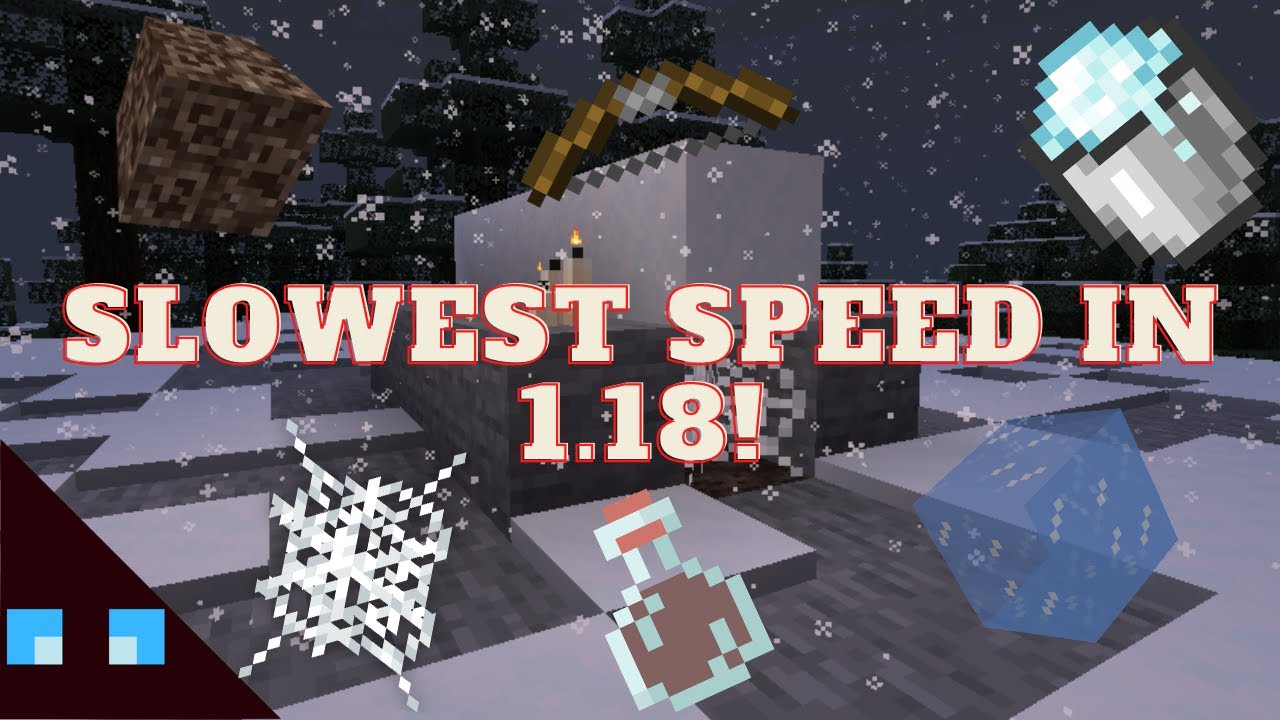 THE SLOWEST SPEED IN MINECRAFT 1.18 - YouTube