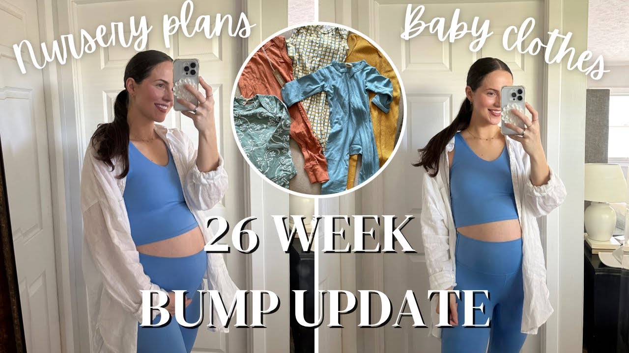 26 WEEK BUMP UPDATE | FIRST BABY PURCHASES, NURSERY PLANS, + SAM'S CLUB ...