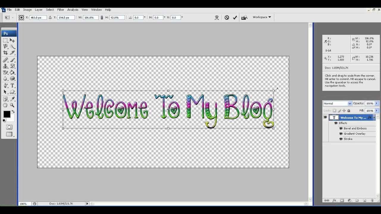 Tutorial - Buat Header Transparent (photoshop CS3) - YouTube