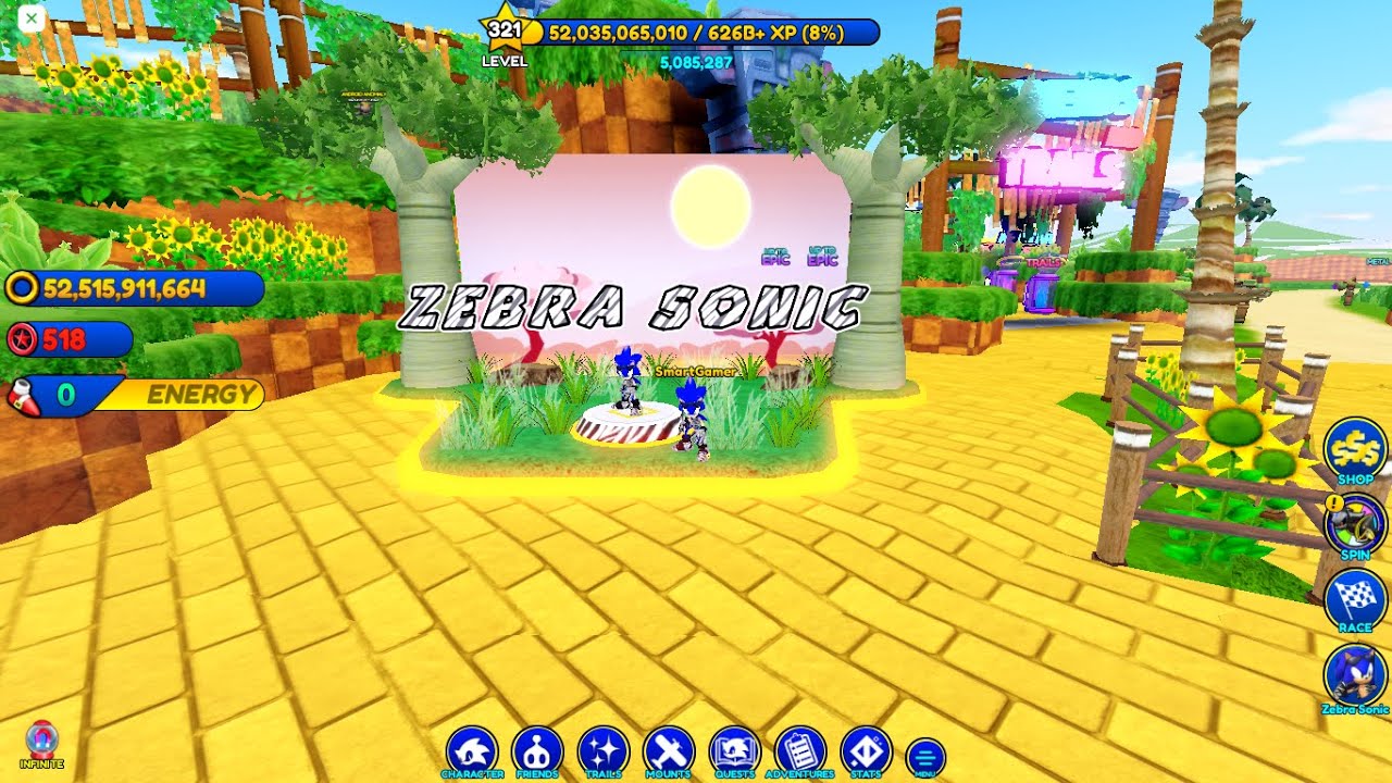 How to Unlock Zebra Sonic in Sonic Speed Simulator (Part 1) - YouTube