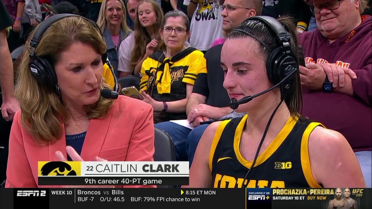 Caitlin Clark DROPS 44 POINTS In #3 Iowa Hawkeyes Win vs #8 Virginia ...
