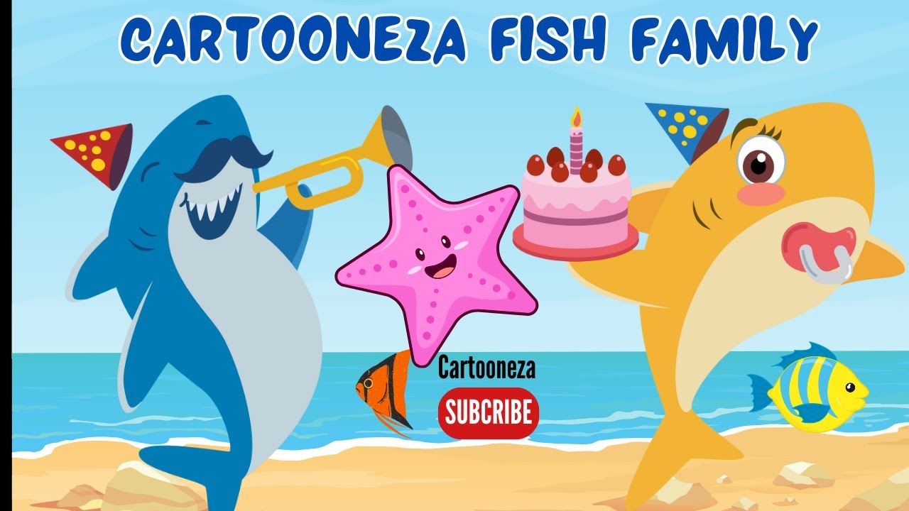 Five Little Fishes Phonics Songs | Baby Shark | Ocean songs for ...
