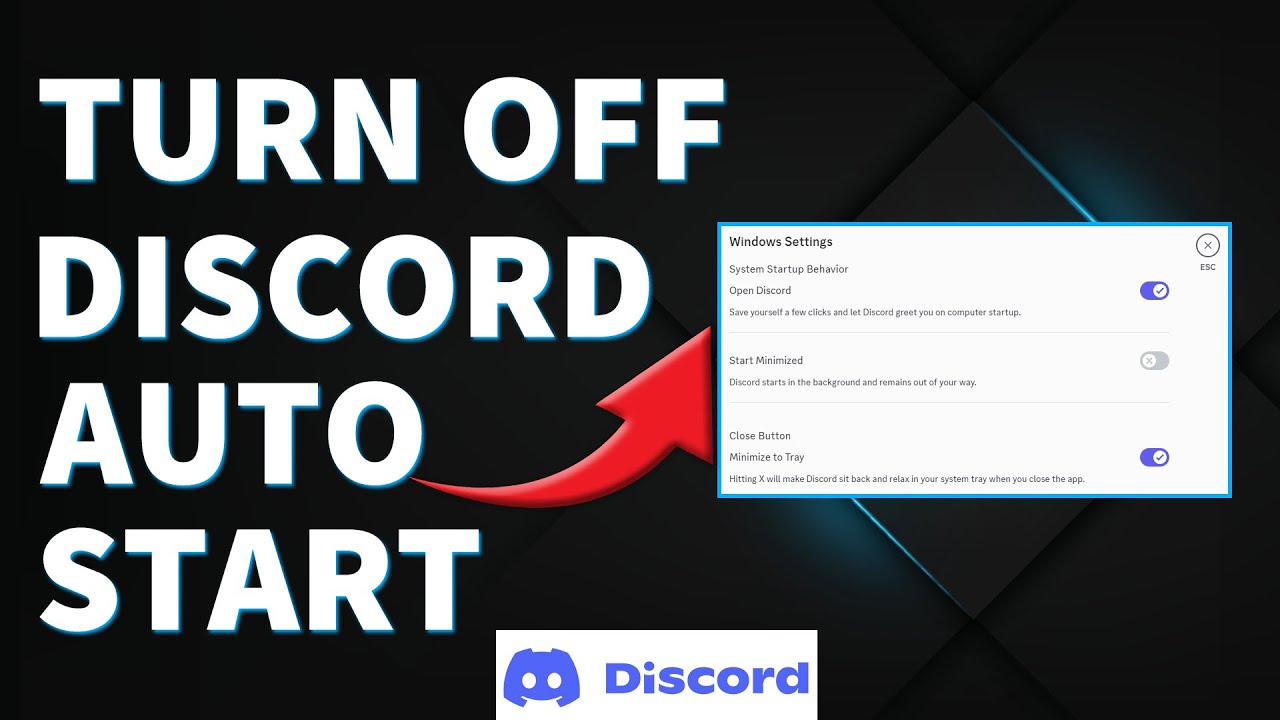 How To Turn Off Discord Auto Start (How To Disable Discord Auto Start ...