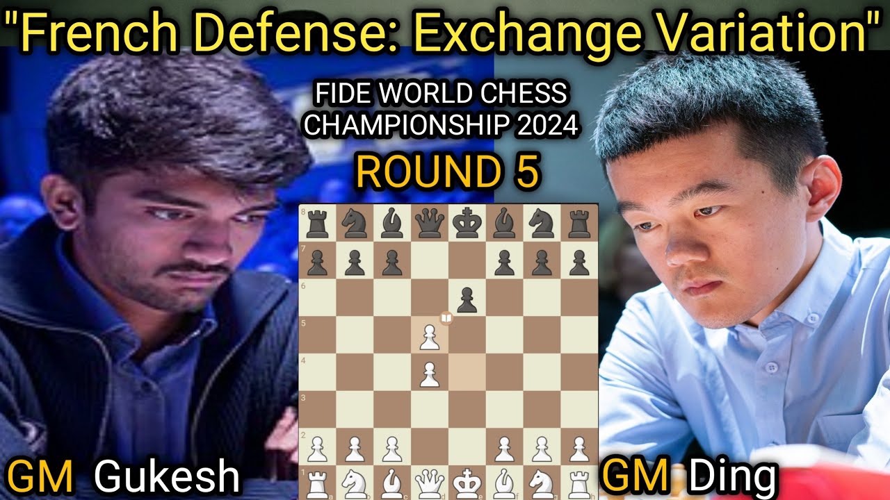 Gukesh D VS Ding Liren | 2024 FIDE World Chess Championship | Round 5 ...