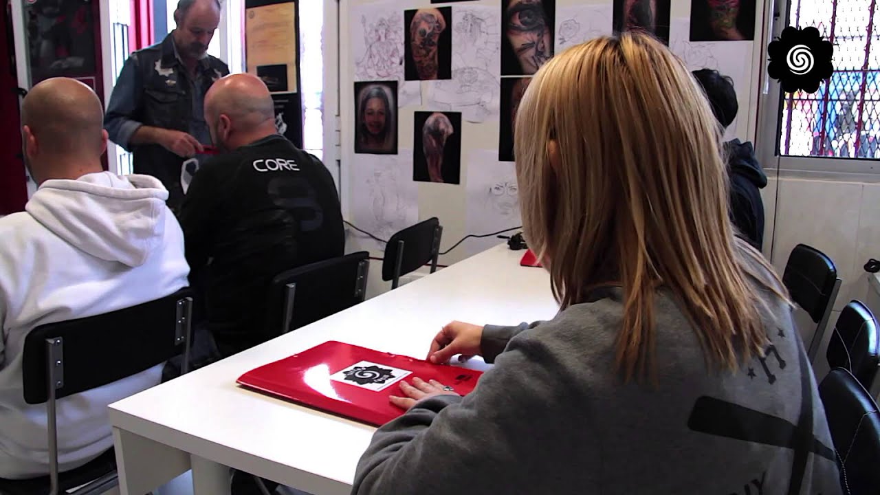 Primer día del Curso de Tatuaje en Lucio Tattoo Studio, Rota - YouTube