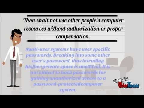 Computer Ethics Animation - YouTube
