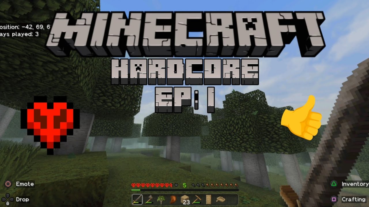 Minecraft Hardcore Ep:1 | New Beginnings | - YouTube