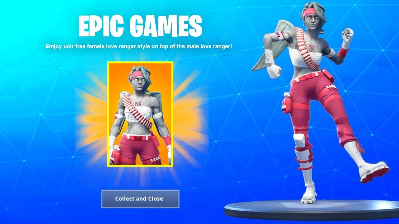 How To Get FREE FEMALE LOVE RANGER (FREE SKINS) Fortnite Female Cupid ...