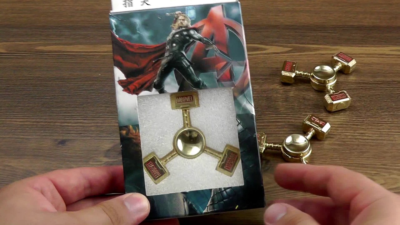 ОБЗОР: Металлический Спиннер Fidget Spinner серия "Thor" - YouTube