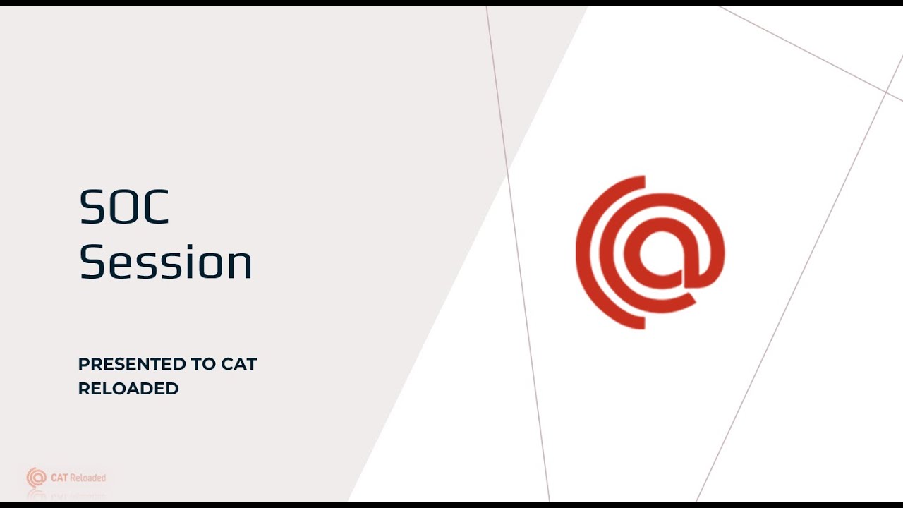 SOC Meeting in entry level - CAT Reloaded - YouTube