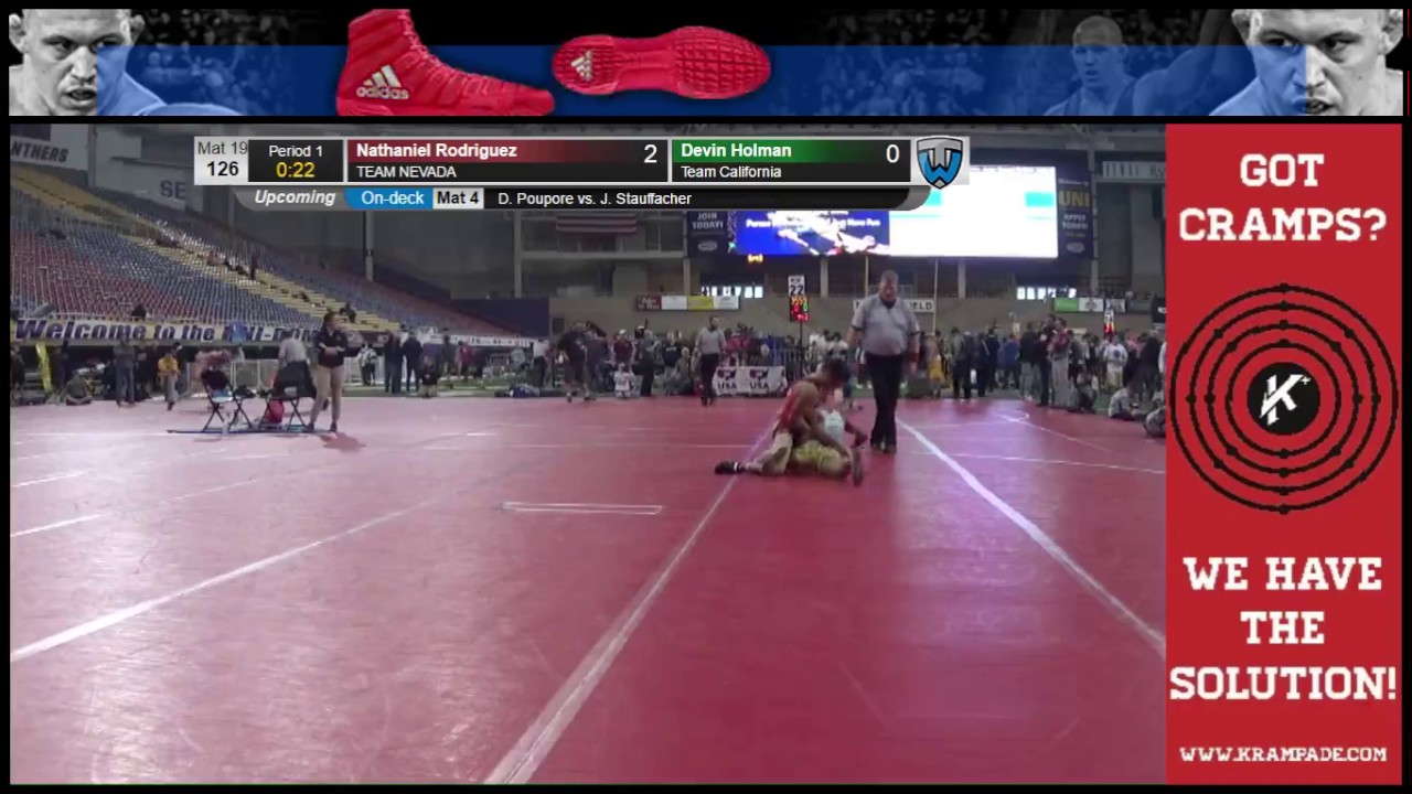 3560 Cadet 126 Mat 19 Nathaniel Rodriguez TEAM NEVADA vs Devin Holman ...