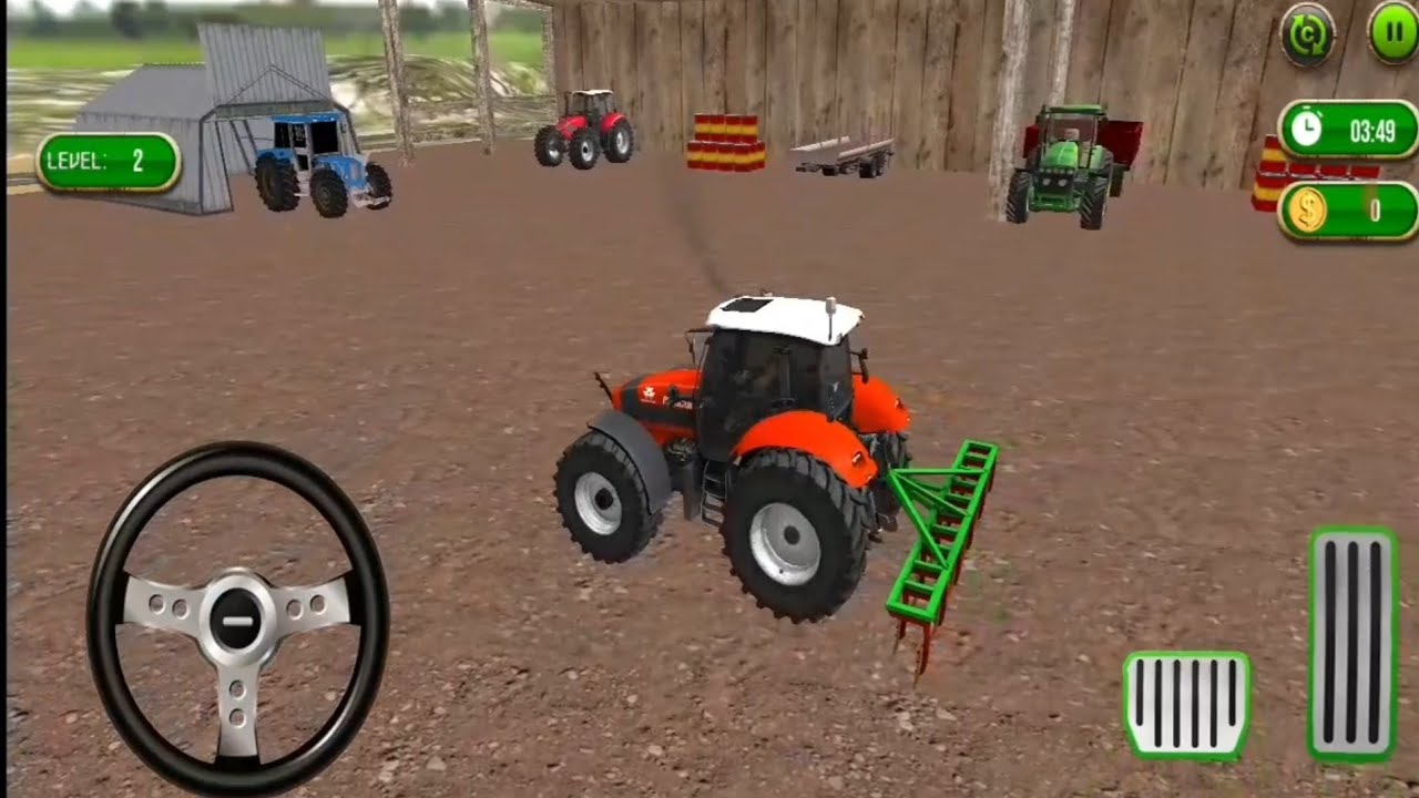 New Traktor Wali Game khet ki khudai (Android game play) #traktorgame # ...