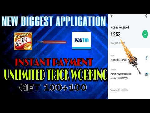 New Rummy Application||Get 100rs+10rs||Instaant Payment😱😱 - YouTube