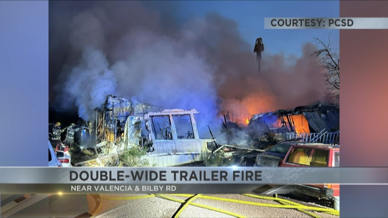 Investigation underway after double-wide trailer fire on Tucson's ...
