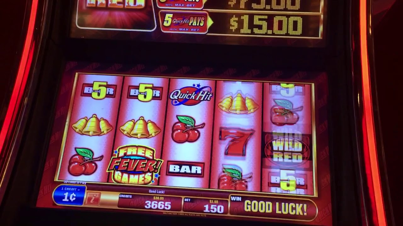 Live play on quick hits red fever slot machine - YouTube