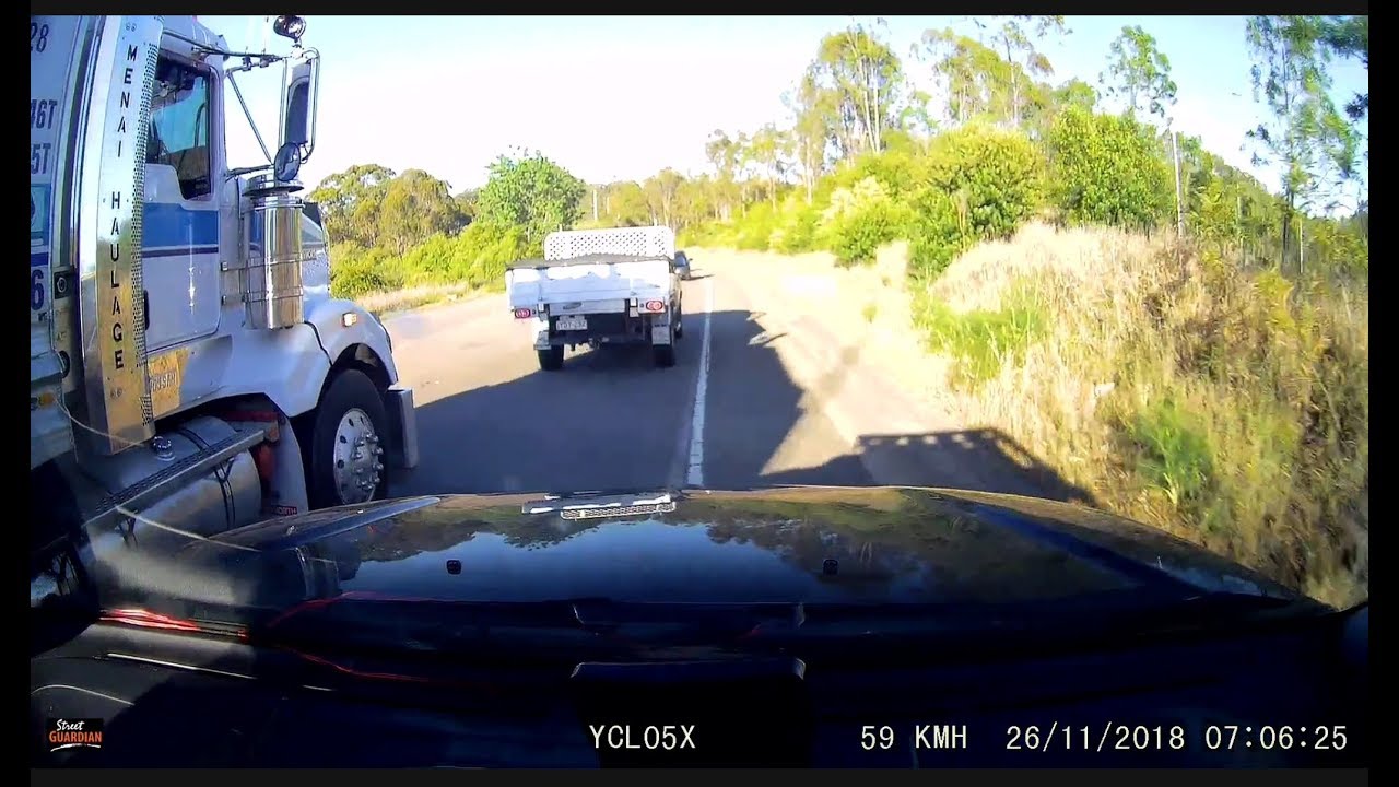 BAD DRIVING AUSTRALIA # 87 Truck Rage, Overtakes , Bad Mistakes ...
