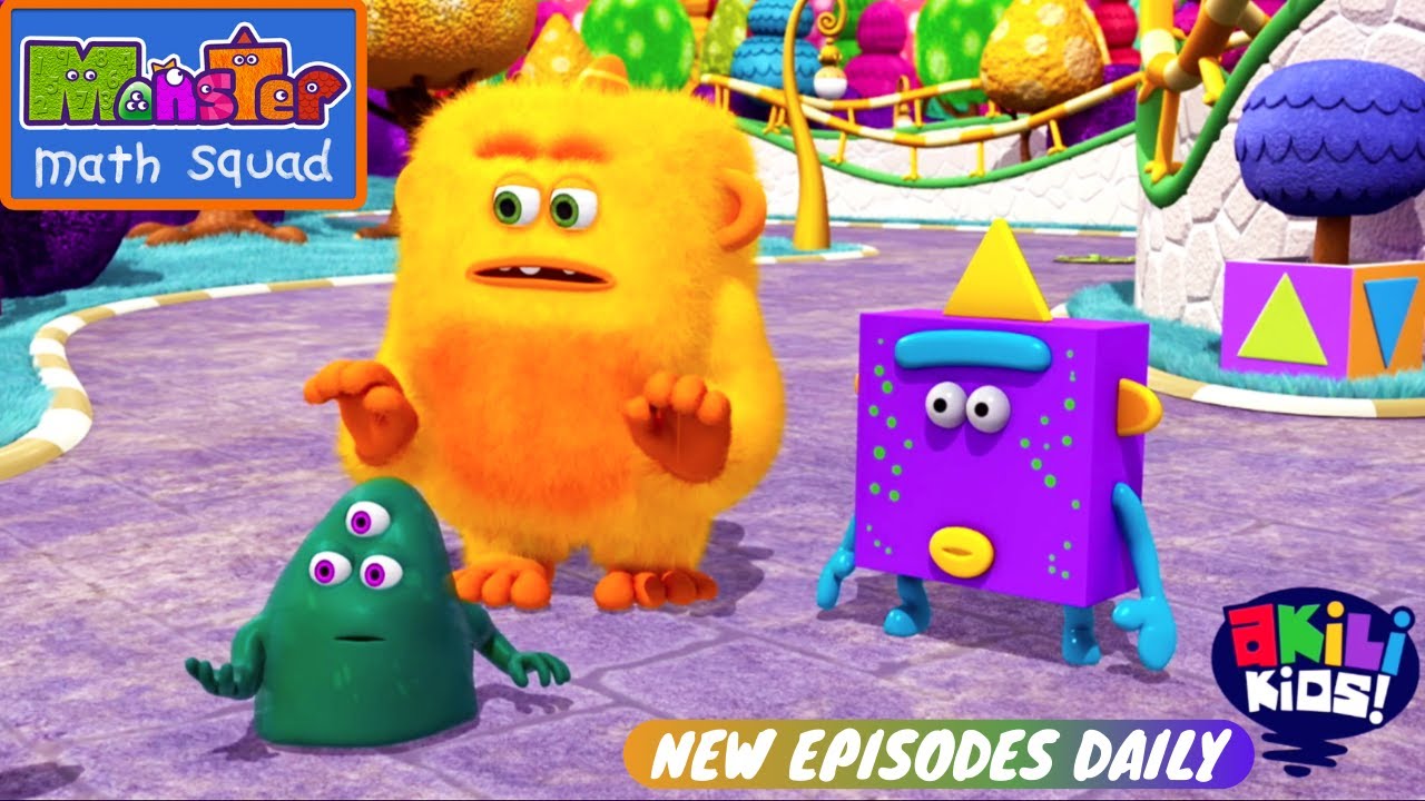 Monster Math Squad | The Odd Looking Monster | Akili Kids! - YouTube