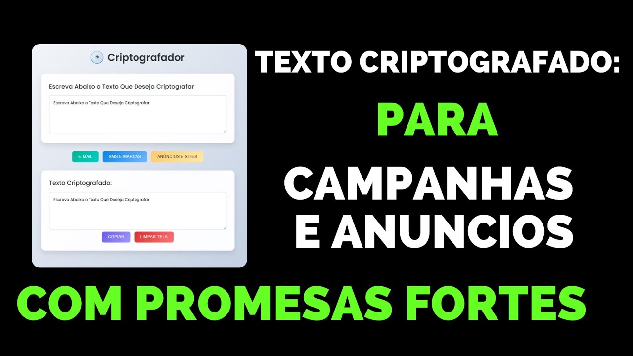 COMO CRIPTOGRAFAR TEXTO PARA ANUNCIOS - FERRAMENTA WEB - YouTube