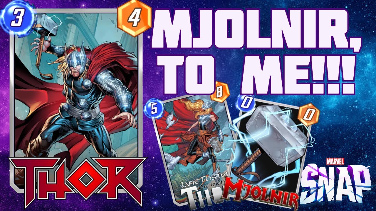 Mjolnir To Me!!! - Marvel Snap - Thor Themed Deck Gameplay - YouTube