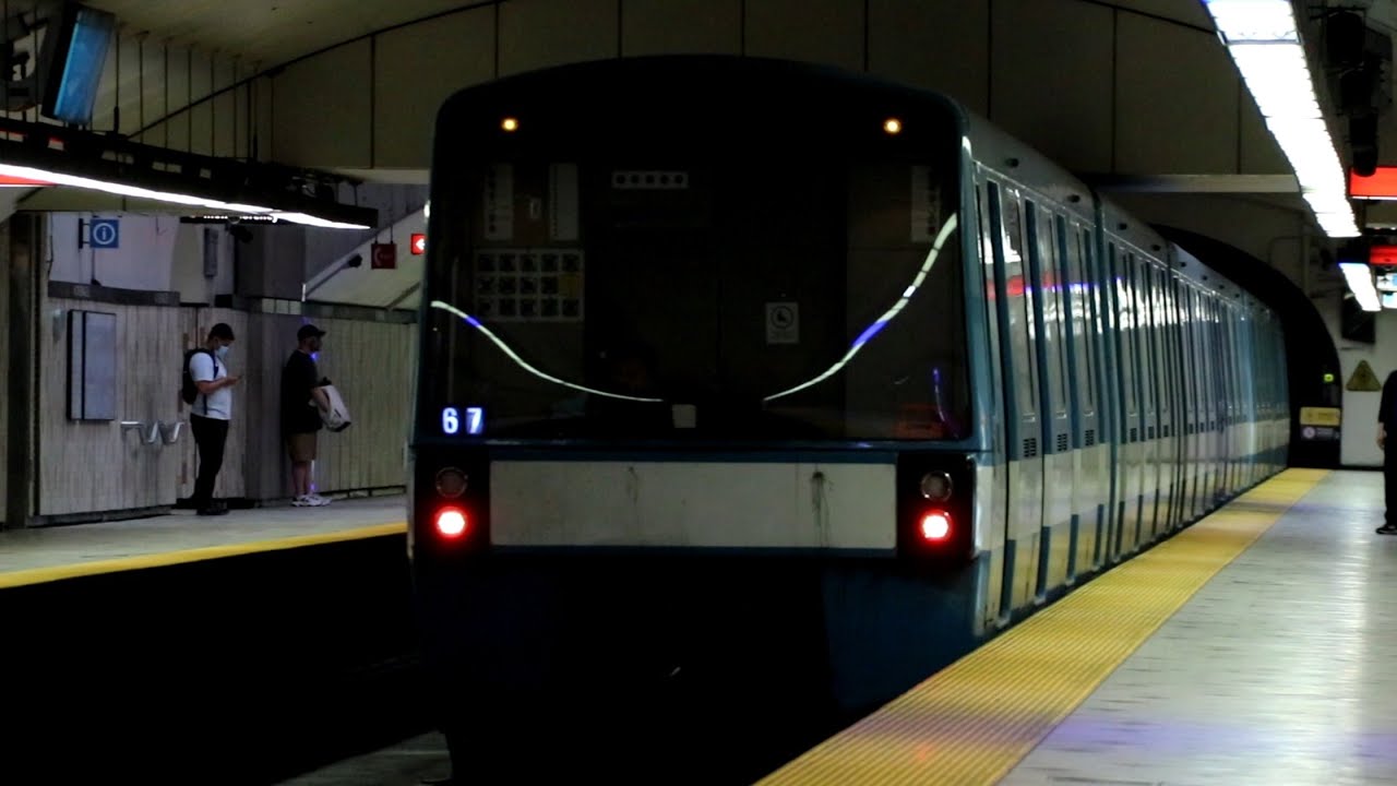 6 set MR-73 Train Deadheading At Crémazie Station - YouTube