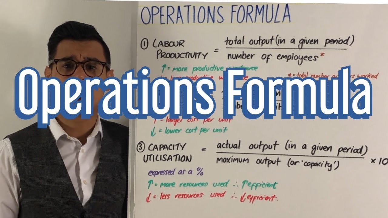 Operations Formula - AQA A Level Business - YouTube