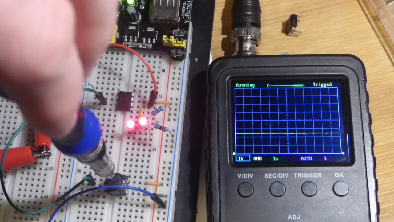 Comparing brand new LF351 op amp with two I probably fried - YouTube