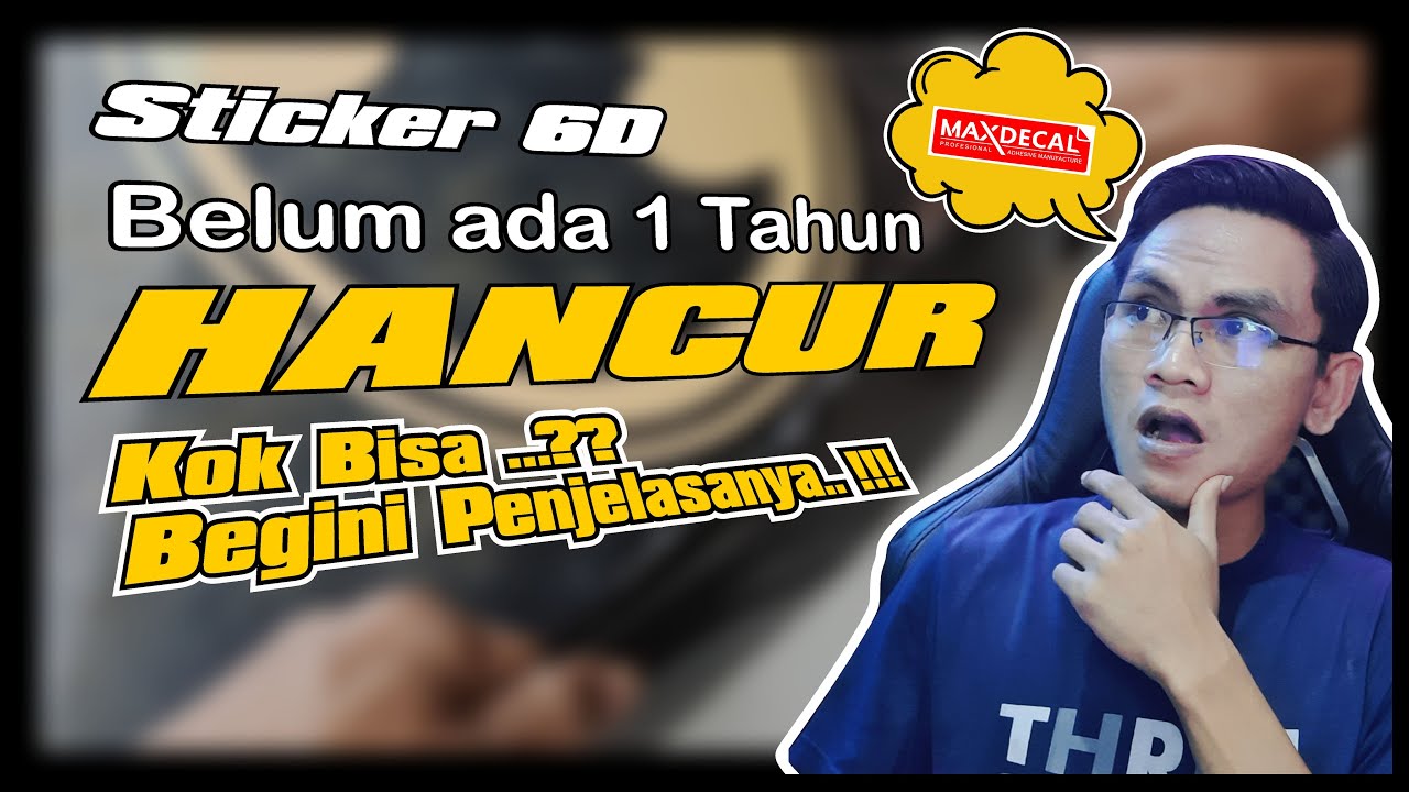 Sticker 6D Kap Mesin Terbakar Sampai Gosong, KOK BISA...? || CUTTING ...