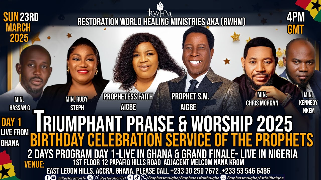 TRIUMPHANT PRAISE & WORSHIP GRAND FINALE BIRTHDAY CELEBRATION OF THE ...
