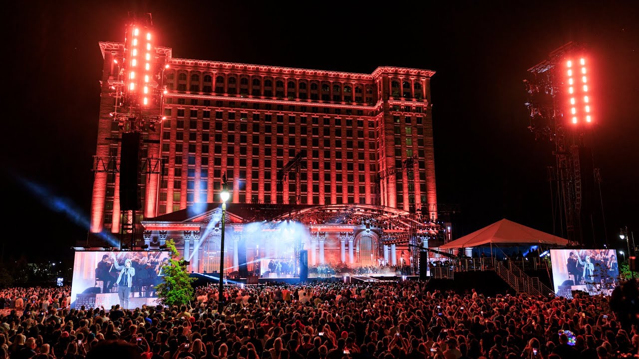 Michigan Central Station hosts epic re-opening concert with surprise ...