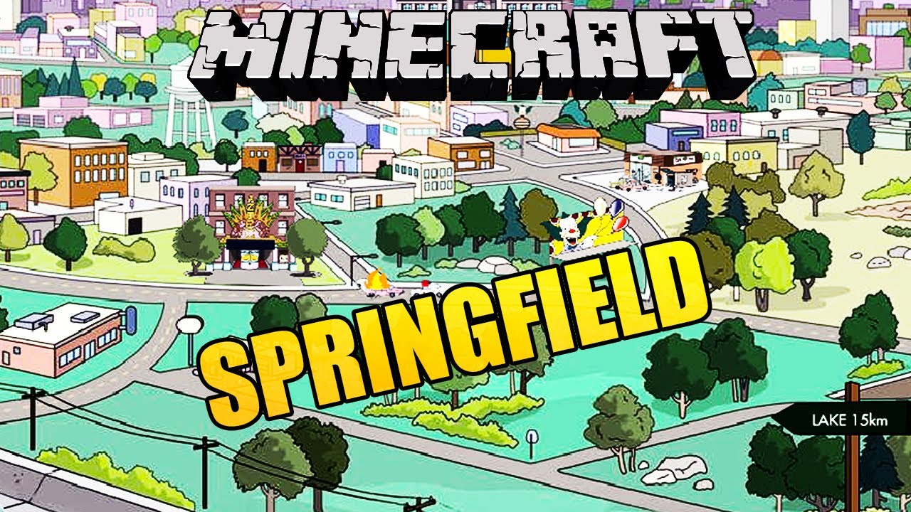 Minecraft: Mapa Springfield (Simpsons) - YouTube